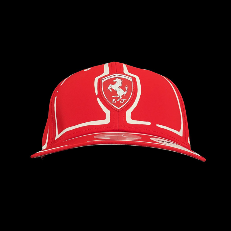 Ferrari Hat Charles Leclerc F1 x Joshua Vides Graphic Red 701225156-001 ...