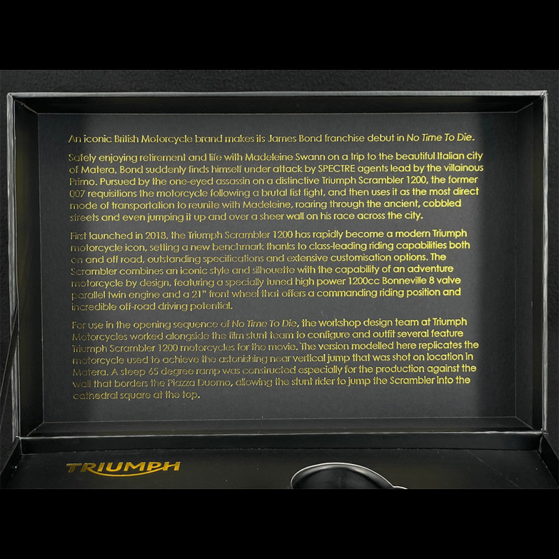 Triumph Scrambler 1200 James Bond 007 No Time To Die 2019 Black 1/12 ...