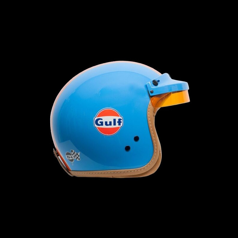 Gulf Helmet Racing Cobalt blue / orange