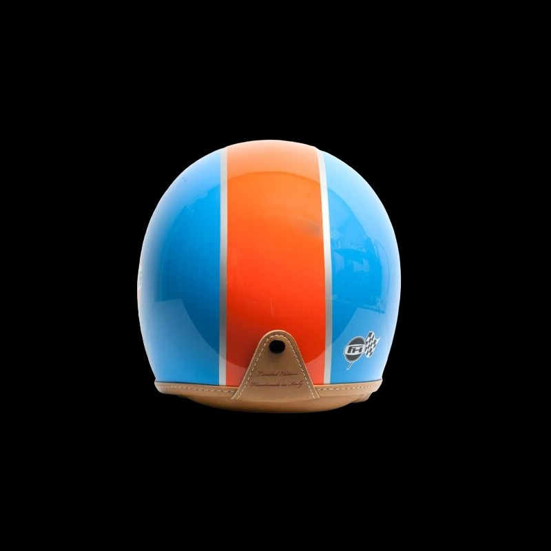 Gulf Helmet Racing Cobalt blue / orange