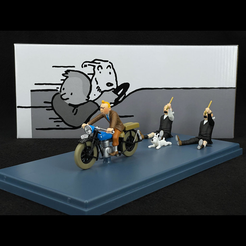 Tim Tintins Motorrad - Köning Ottokars Zepter - Blau 1/24 29970