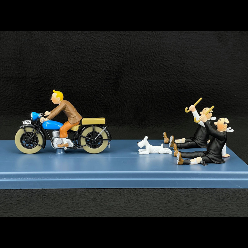 Tintin Tintin's motorcycle - King Ottokar's Sceptre - Blue 1/24 29970
