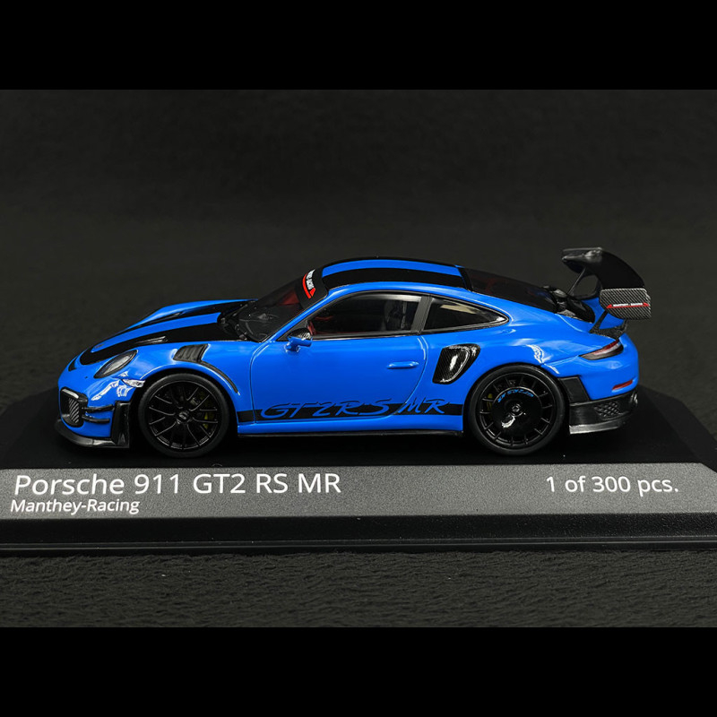 Porsche 911 GT2 RS MR Type 991 2018 Sharkblau / Schwarz 1/43 Minichamps ...