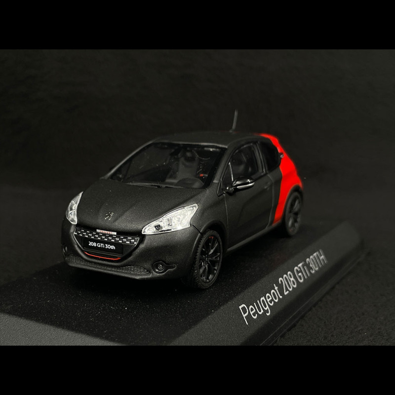 Peugeot 208 GTi 30th 2014 Matt Black / Red 1/43 Norev 472821