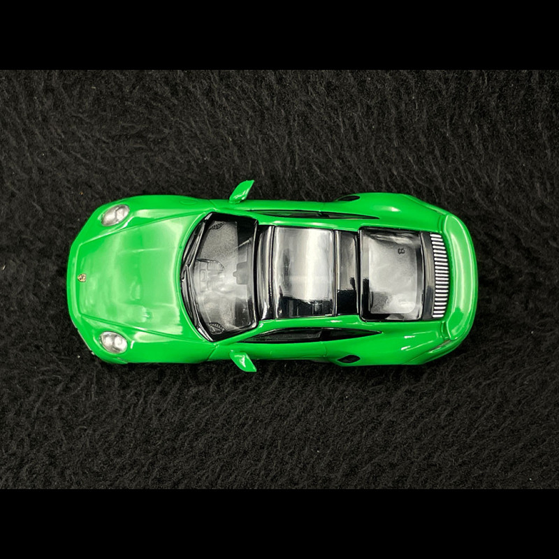 Porsche 911 Turbo S Type 992 2020 Python green 1/87 Minichamps 870069070
