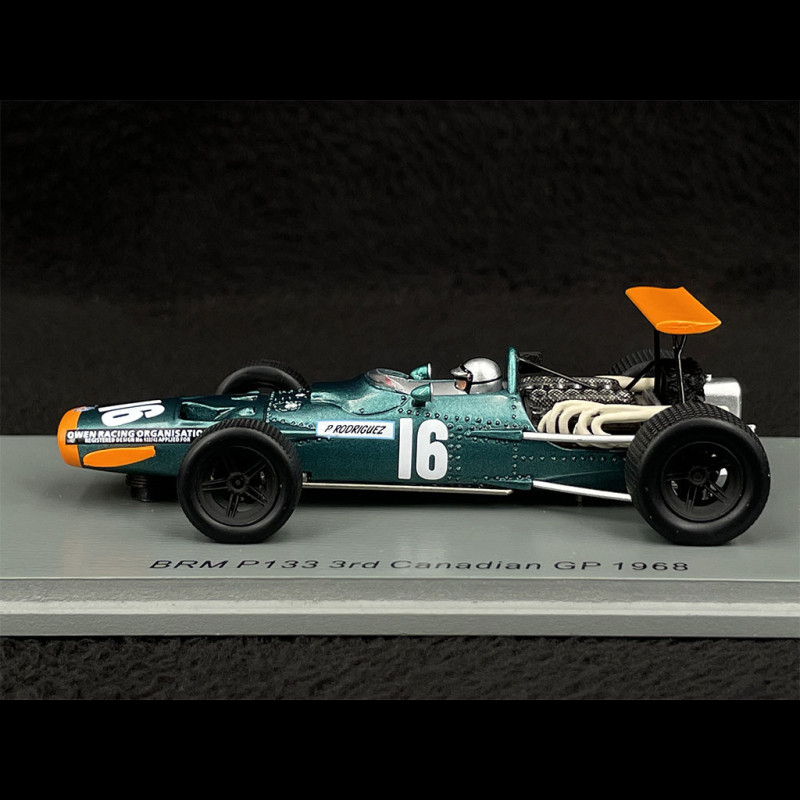 Pedro Rodriguez BRM P133 n° 16 3rd 1968 Canada F1 Grand Prix 1/43 Spark ...