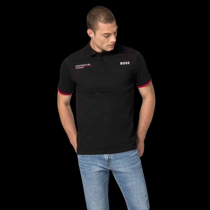 Polo Porsche Motorsport BOSS Noir WAP432P0MS - homme