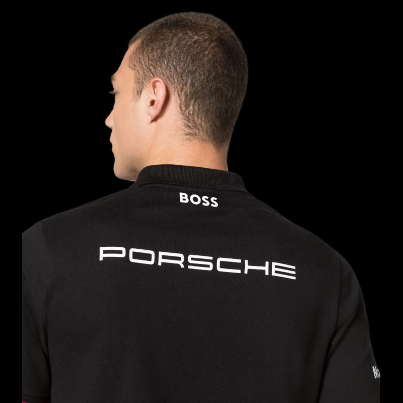 Porsche Polo-Shirt Motorsport BOSS Black WAP432P0MS - men