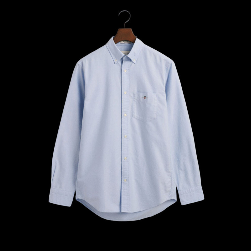 Chemise Gant Oxford en Coton Bleu Clair 3000200-455