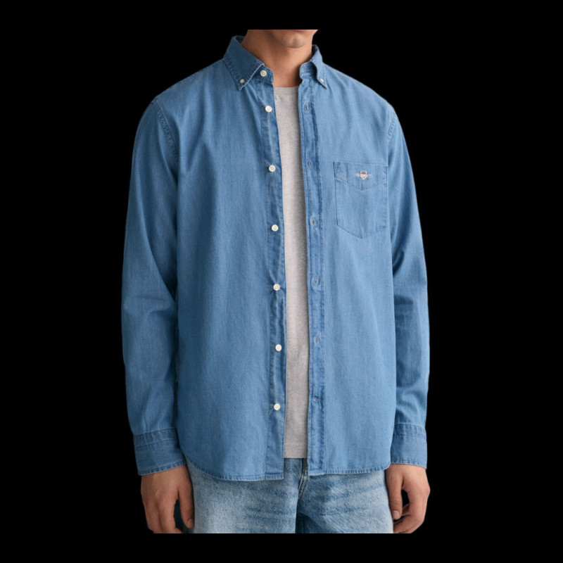 Gant shirt Faded Indigo Blue 3000400-980