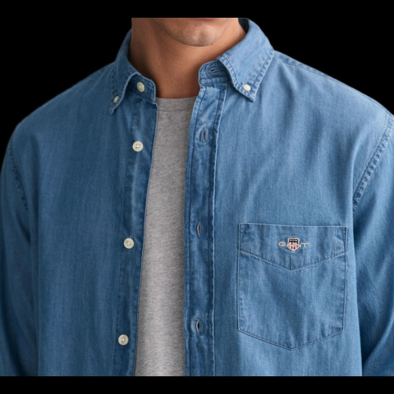 Gant shirt Faded Indigo Blue 3000400-980