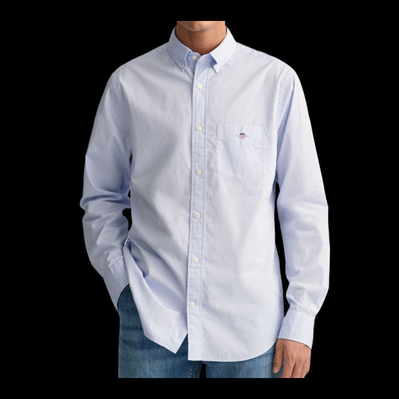 Chemise Gant Popeline Bleu Clair 3000100-455
