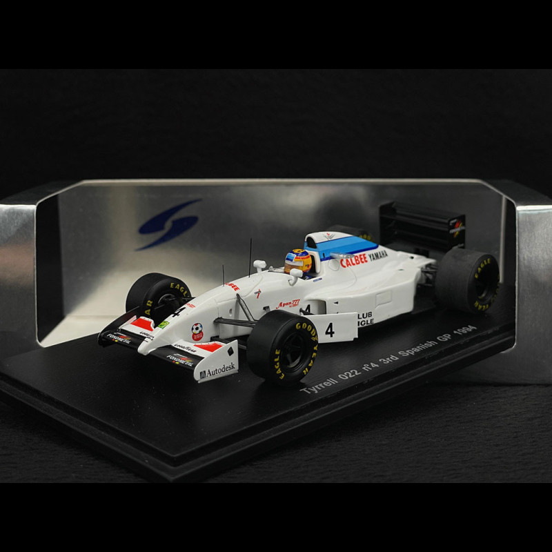 Mark Blundell Tyrrell 022 Yamaha n° 4 3rd 1994 Spanish F1 Grand Prix 1/ ...