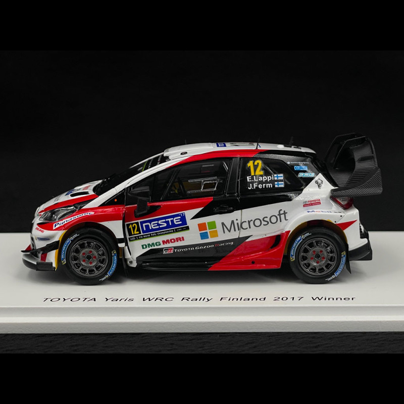 Toyota Yaris WRC N° 12 Winner Finland Rally 2017 Lappi 1/43 Spark S5169
