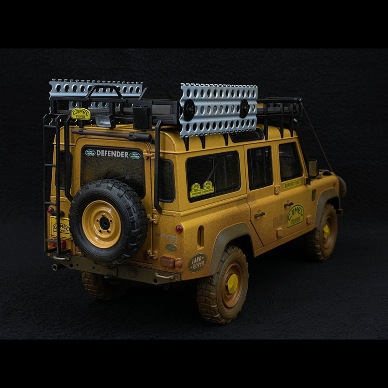 Land Rover Defender 110 Camel Trophy 1993 Dirty version Yellow 1/18 ...