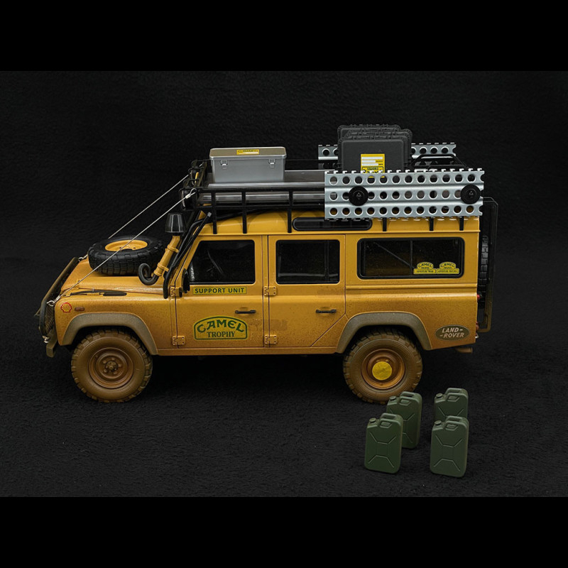 Land Rover Defender 110 Camel Trophy 1993 Dirty version Yellow 1/18 ...