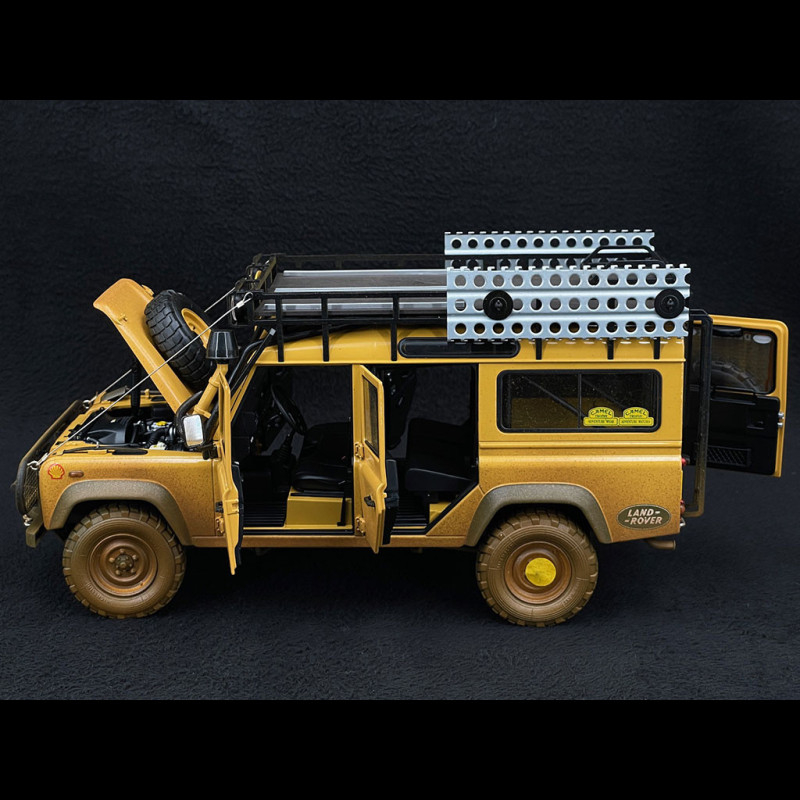 Land Rover Defender 110 Camel Trophy 1993 Dirty version Yellow 1/18 ...