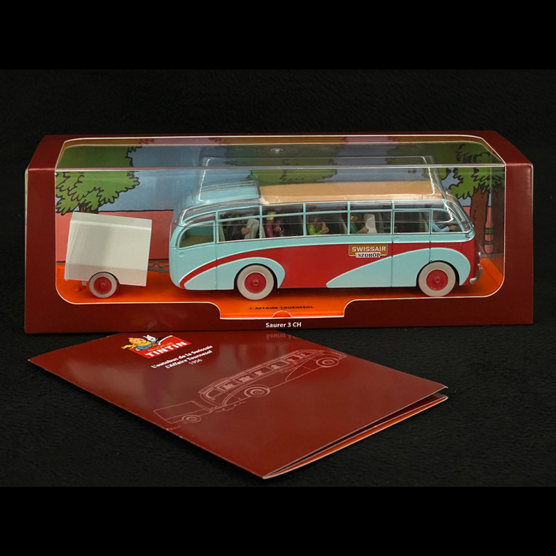Tintin The Swissair Bus - The Calculus Affair - Blue / Red 1/43 29581
