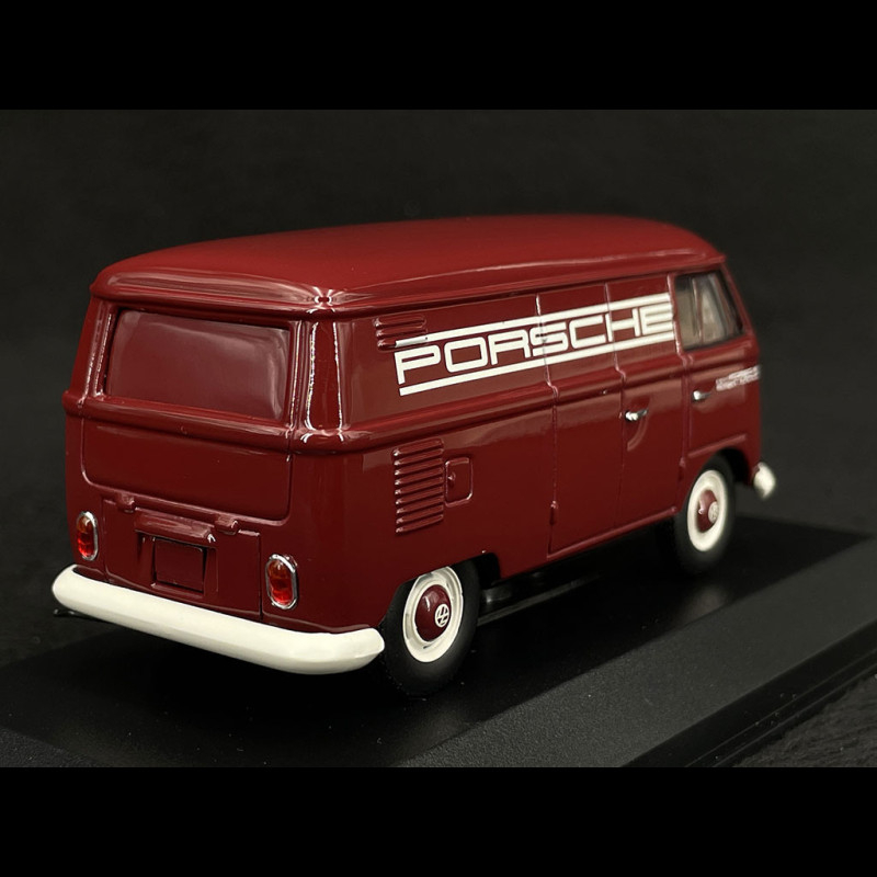 VW Transporter T1 van Porsche racing service 1963 red 1/43 Minichamps ...