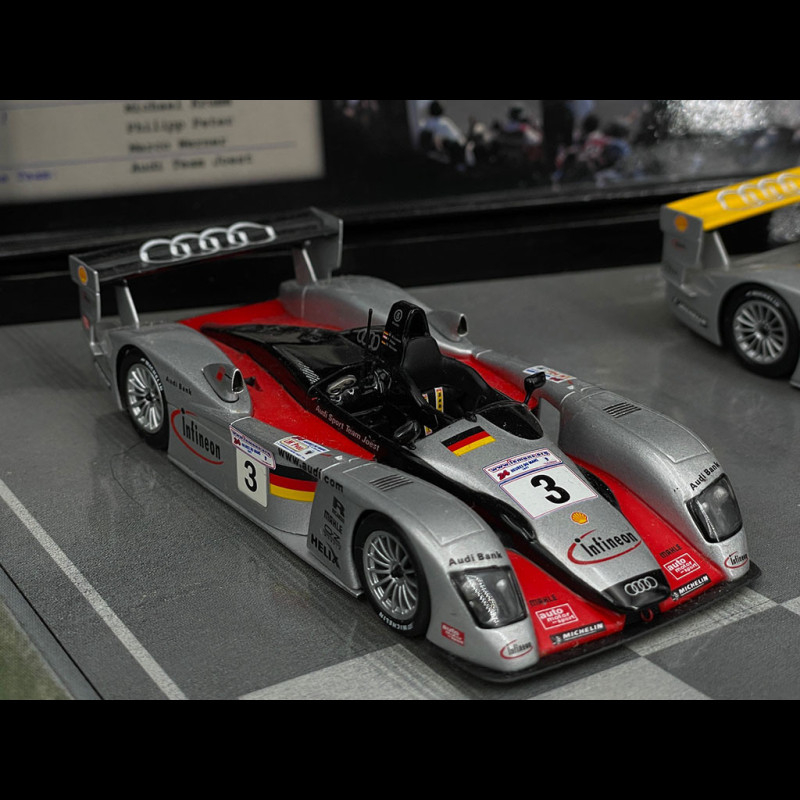 Coffret Audi R8 Vainqueur, 2ème & 3ème 24h Le Mans 2002 1/43 Minichamps ...