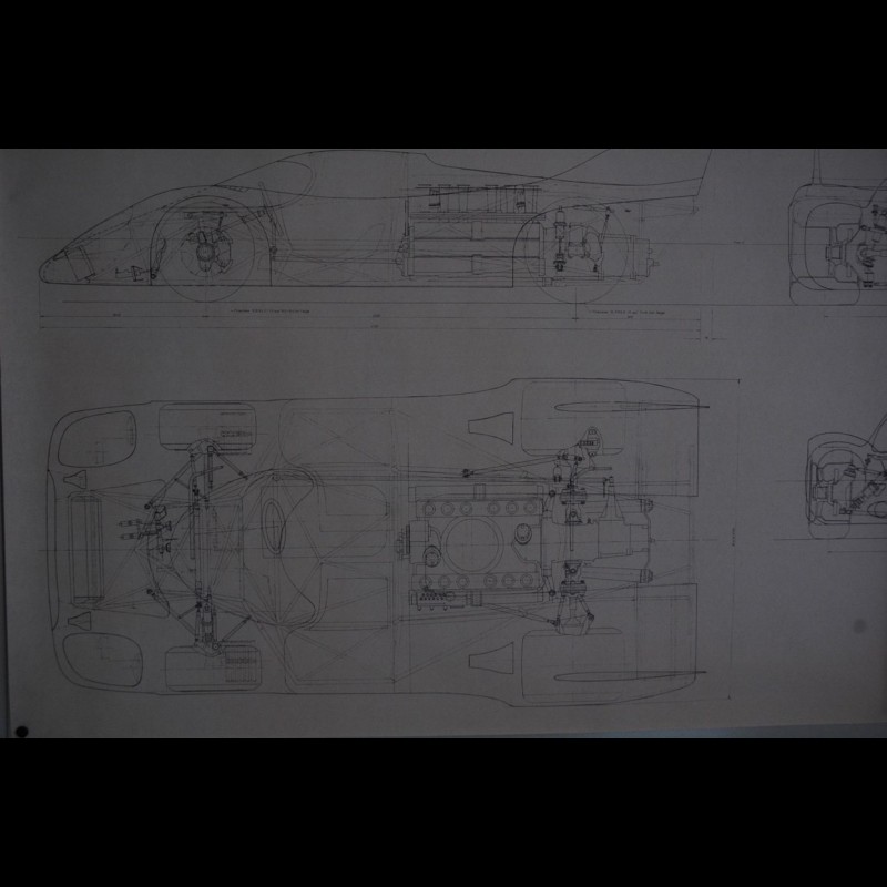 Reproduction Blueprint Porsche 917 K 1971