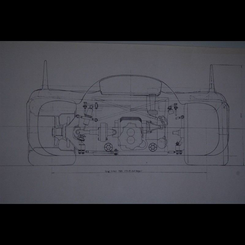Reproduction Blueprint Porsche 917 K 1971