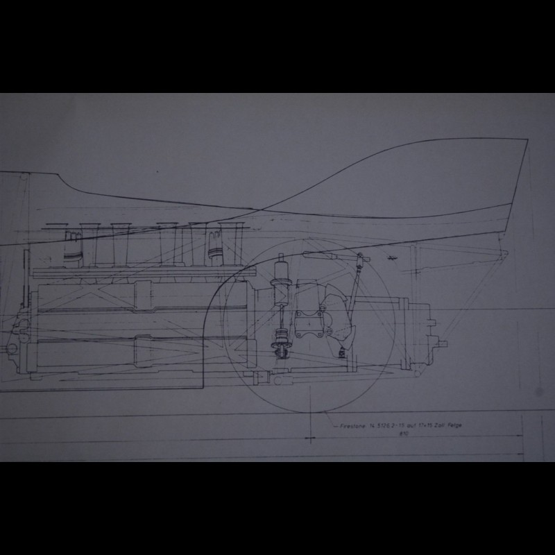 Reproduction Blueprint Porsche 917 K 1971