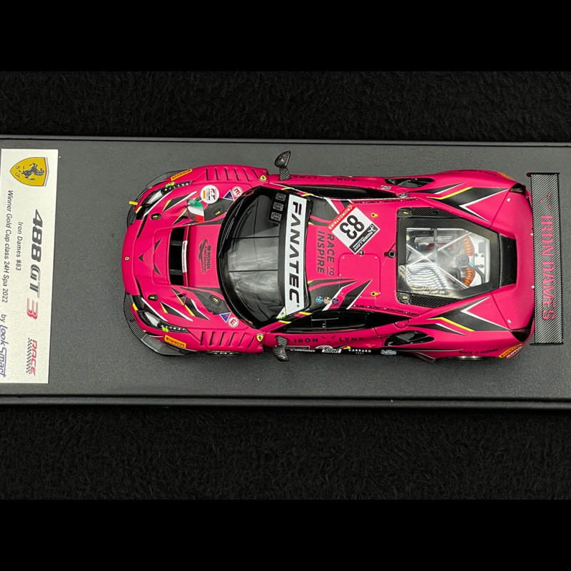 Ferrari 488 GT3 Iron Dames n° 83 Winner 24h Spa 2022 1/43 Looksmart LSRC152