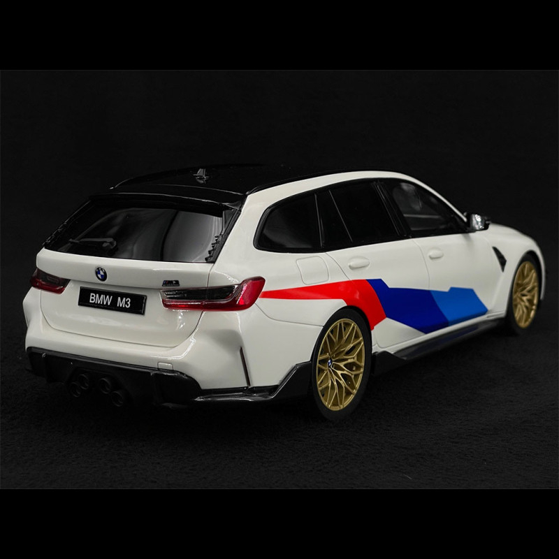 BMW M3 M-Performance Touring SW 2021 Weiß / Blau / Rot 1/18 Top Speed ...