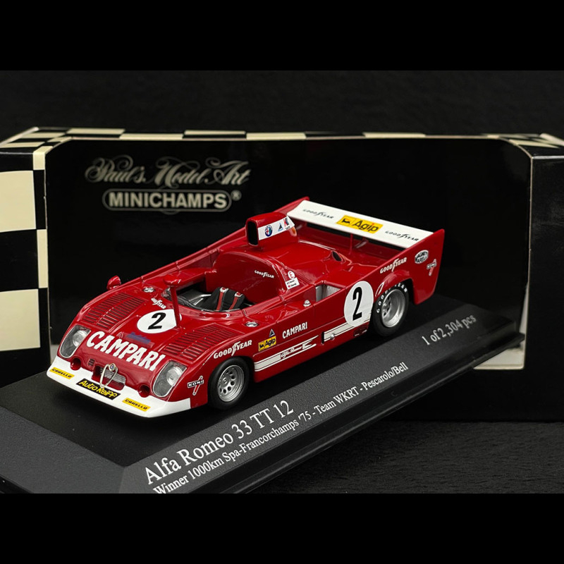 Alfa Romeo 33 TT 12 n° 2 Vainqueur 1000Km Spa-Francorchamps 1975 1/43 ...