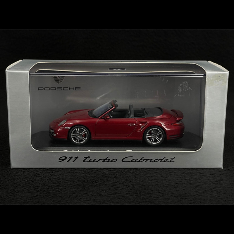 Porsche 911 Turbo Cabriolet Type 997 2010 Ruby Red 1/43 Minichamps ...