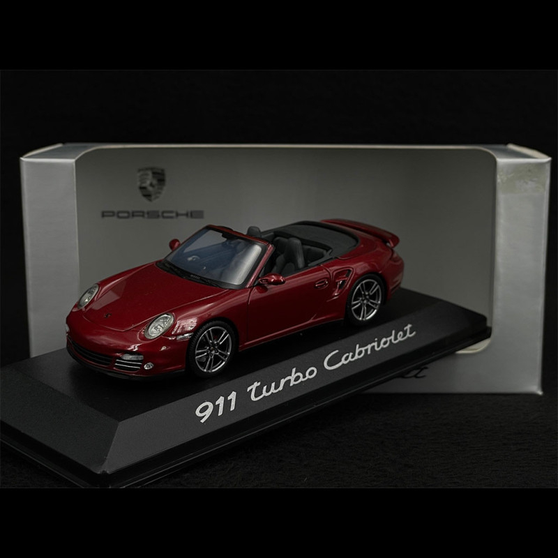 Porsche 911 Turbo Cabriolet Type 997 2010 Ruby Red 1/43 Minichamps ...