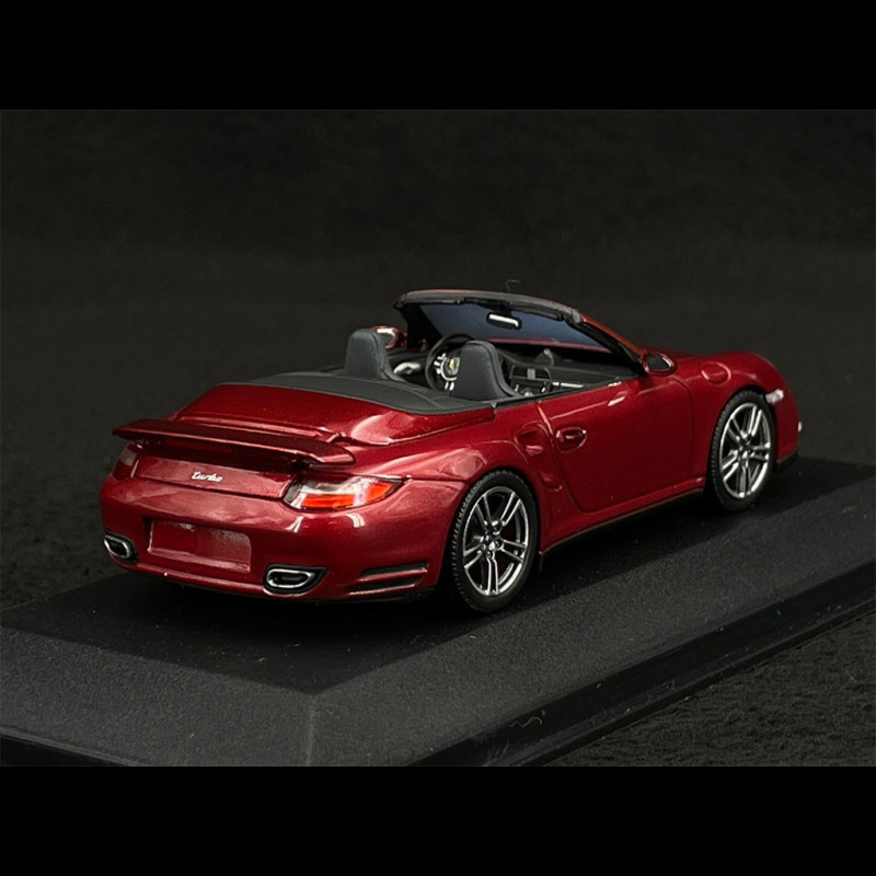 Porsche 911 Turbo Cabriolet Type 997 2010 Ruby Red 1/43 Minichamps ...