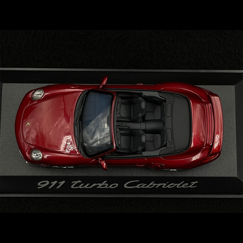 Porsche 911 Turbo Cabriolet Type 997 2010 Ruby Red 1/43 Minichamps ...