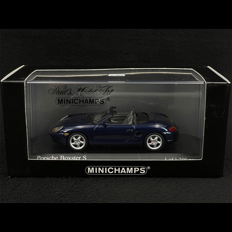Porsche Boxster S Type 986 1999 Lapis Blue 1/43 Minichamps 430068034