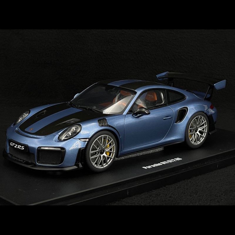 Porsche 911 GT2 RS Type 991 2021 Bleu Gemini 1/18 GT Spirit GT429