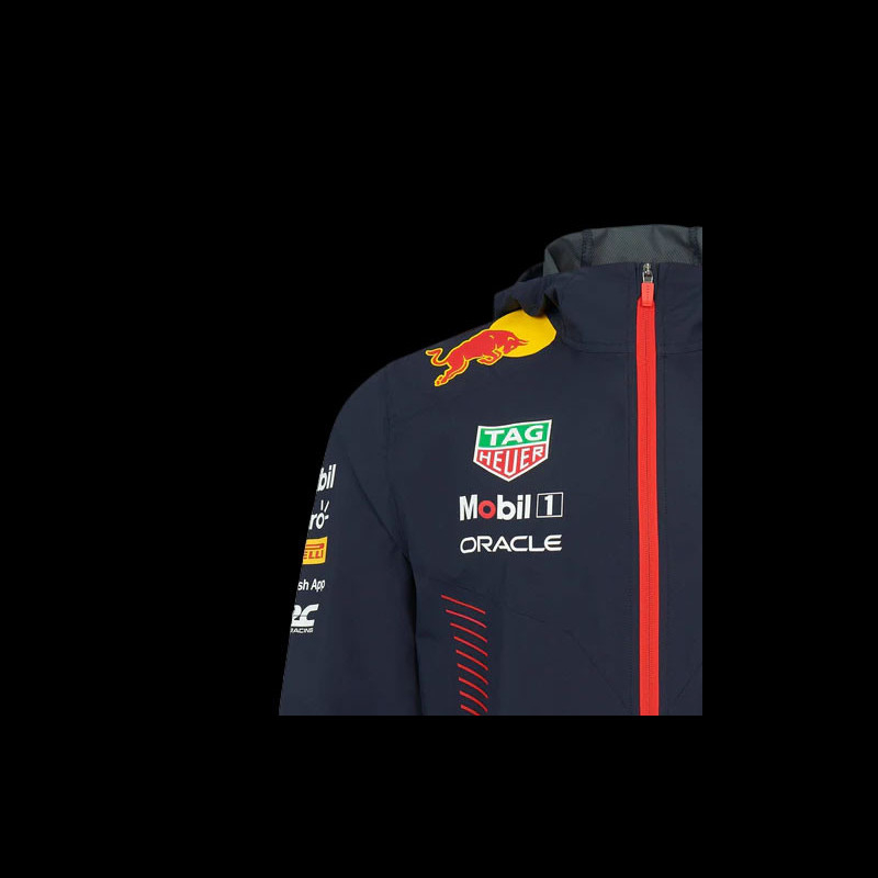 Red Bull Jacket F1 Team Verstappen Pérez Rain Jacket Night Blue TU2643 ...