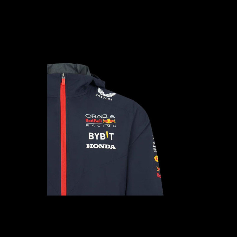 Red Bull Jacket F1 Team Verstappen Pérez Rain Jacket Night Blue TU2643 ...