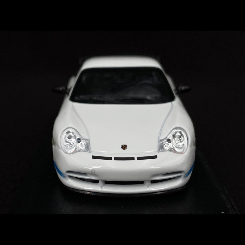 Porsche 911 GT3 RS Type 996 2002 Carraraweiß / Mexicoblau 1/43 Minichamps 403062029