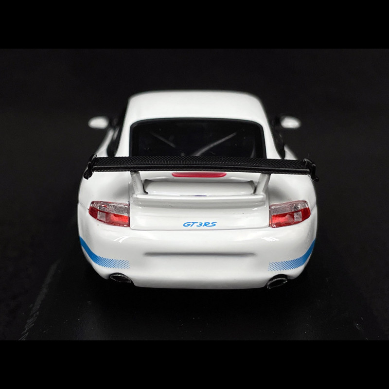 Porsche 911 GT3 RS Type 996 2002 Carrara White / Mexico Blue 1/43 Minichamps 403062029