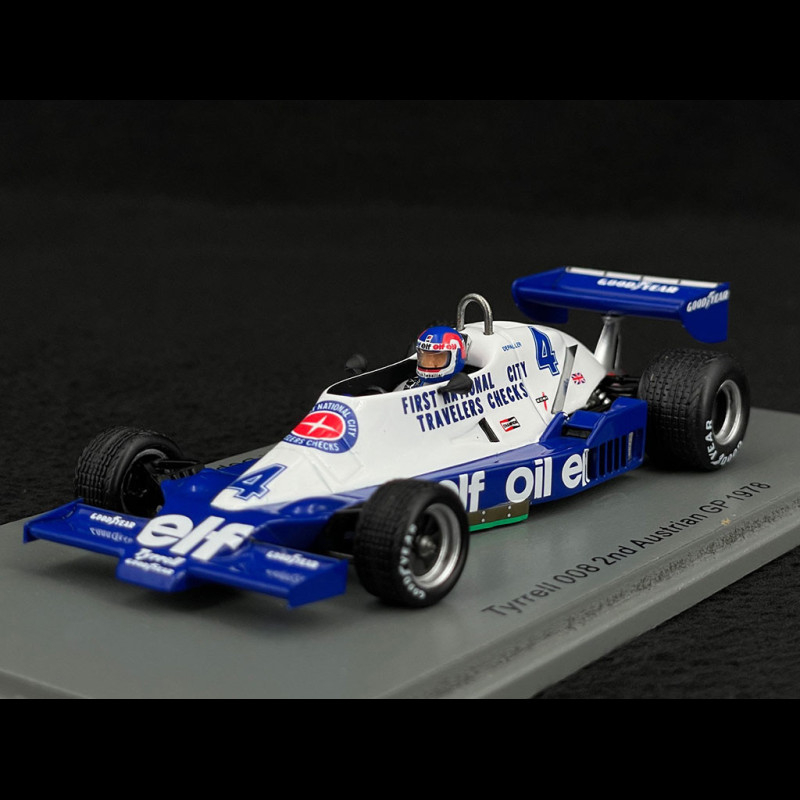 Patrick Depailler Tyrrell 008 n° 4 2ème GP Autriche 1978 F1 1/43 Spark S7238