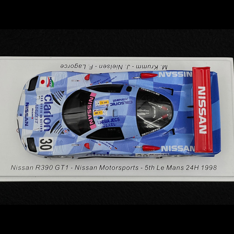 Nissan R390 GT1 n° 30 5ème 24h Le Mans 1998 1/43 Spark S3630