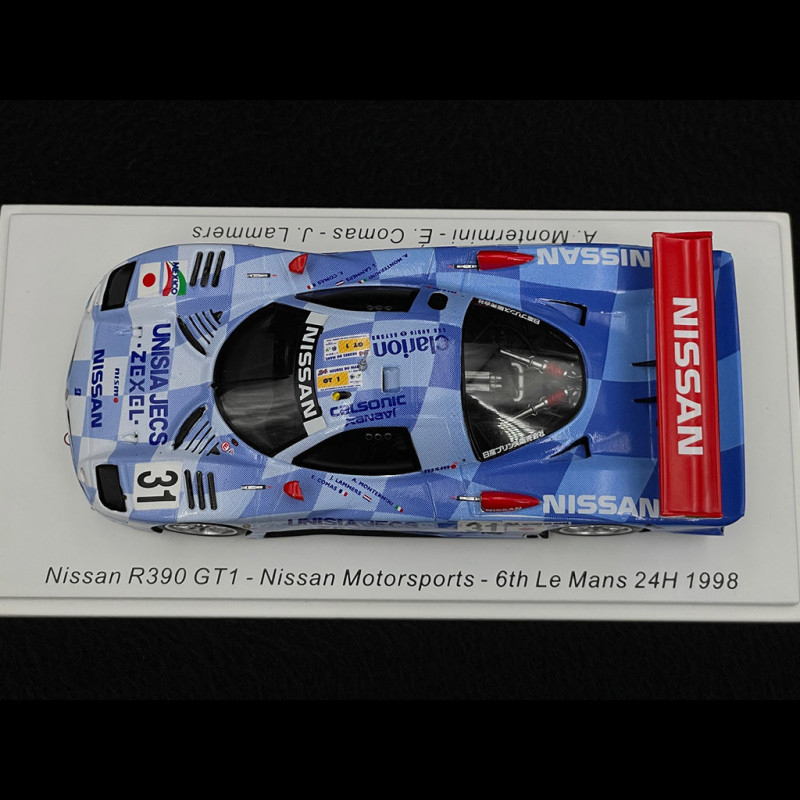 Nissan R390 GT1 n° 31 6ème 24h Le Mans 1998 1/43 Spark S3631