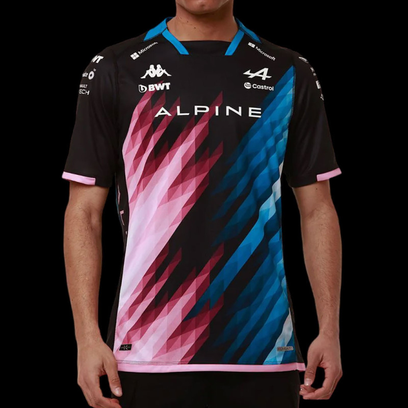 Alpine T-shirt F1 Team Esteban Ocon n° 31 Kappa Graphic Black / Blue ...
