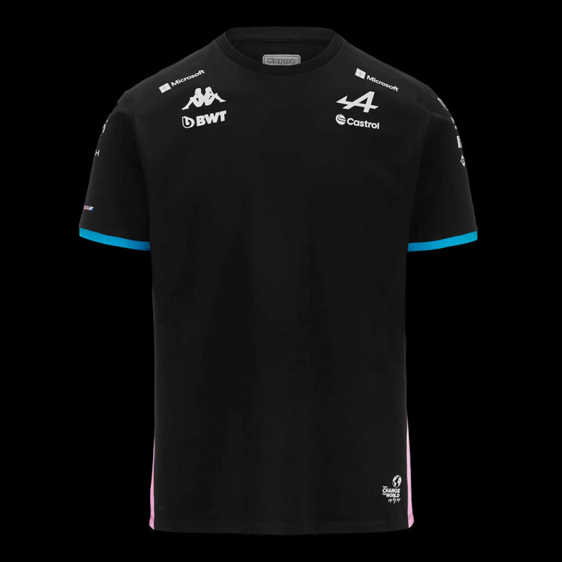 Alpine T-shirt F1 Team BWT Gasly Ocon Adiry Jersey Black / Blue / Pink ...