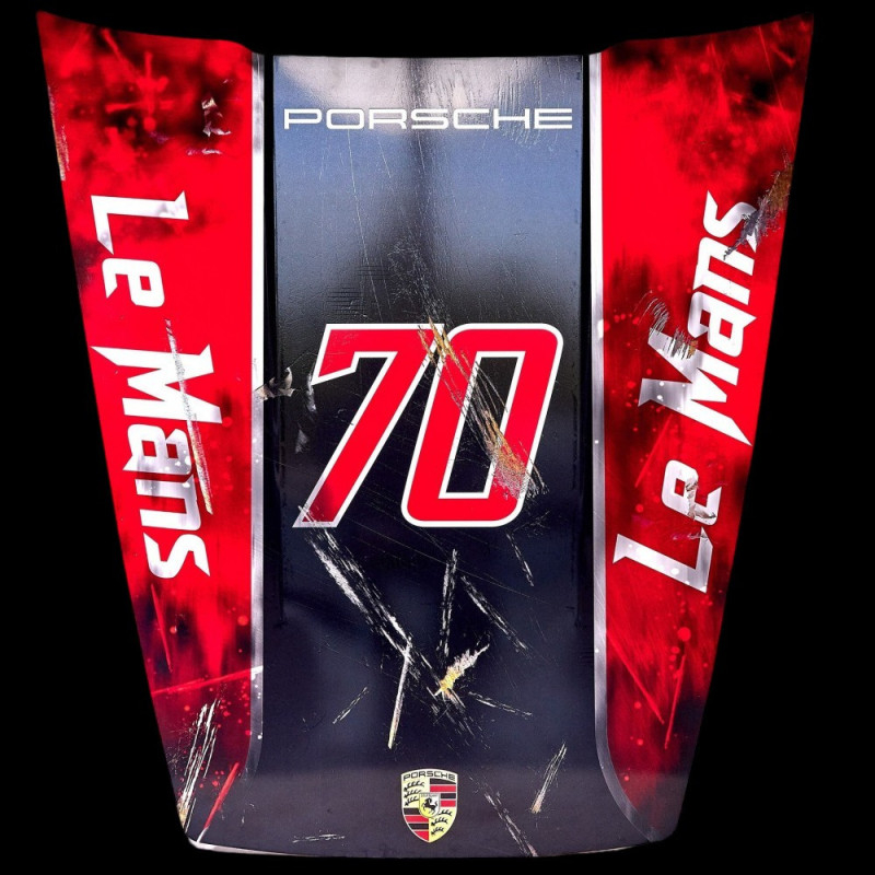 Inspiration Porsche Le Mans n°70 Bonnet Wall Decoration Aluminium ...