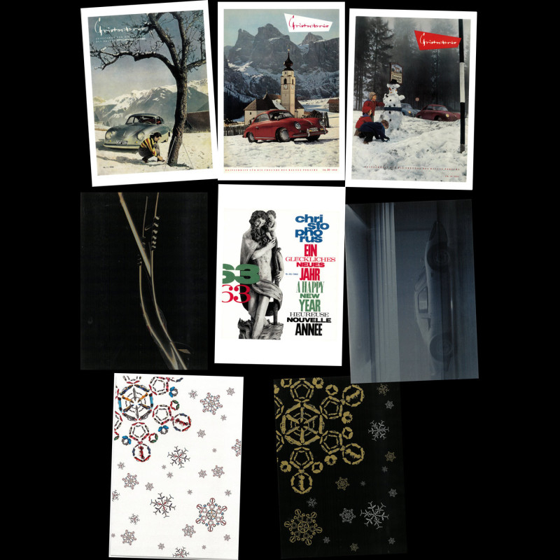 Porsche Museum Set of 8 Greeting Cards Christophorus 2 flaps 15 x 21 cm