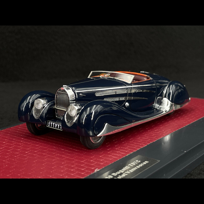 Bugatti 57C Vanvooren Cabriolet Shah of Iran 1939 Blue 1/43 Matrix ...