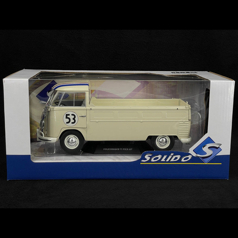 Volkswagen Combi Transporter T1 Pick Up Racer n°53 1950 Beige 1/18 ...