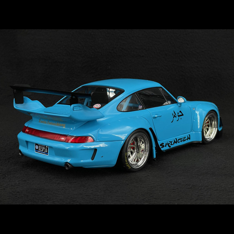 Porsche 911 Type 993 RWB Bodykit Shingen 2018 Bleu 1/18 Solido S1808501